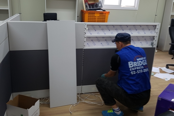 사무실이사할 때 파티션 해체/설치에 관하여